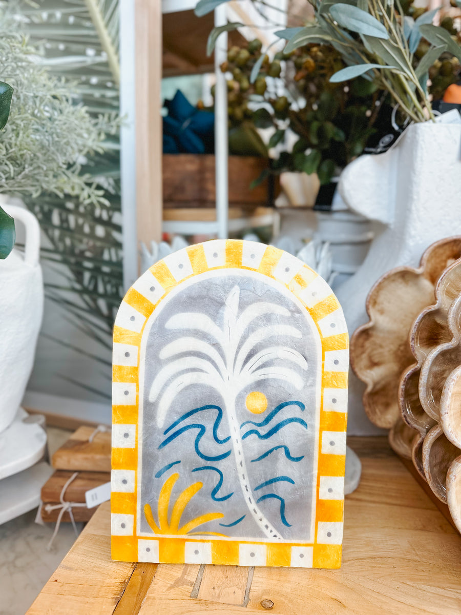 Soleil Palm Tile – Frisky Deer