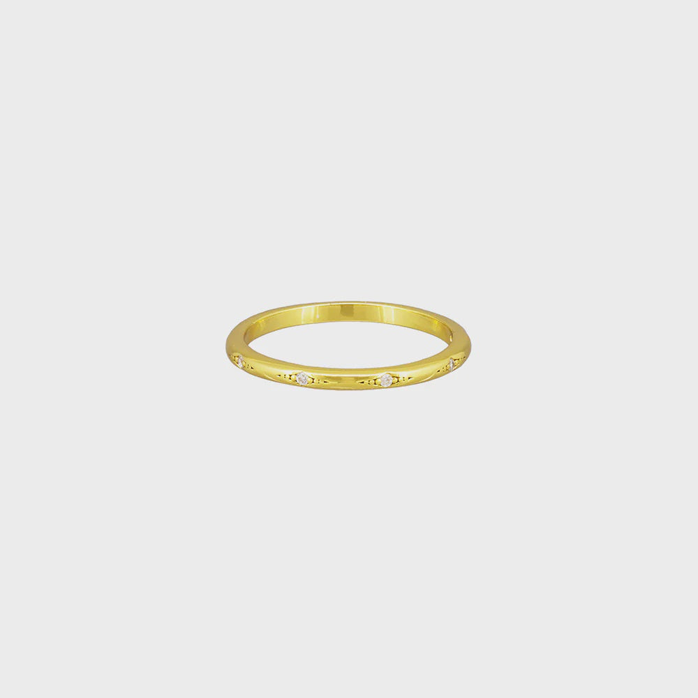 Steph Ring Sterling Silver - Gold – Frisky Deer